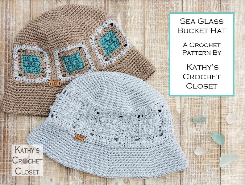 Crochet Bucket Hat PATTERN Sea Glass Bucket Hat Summer Hat - Etsy