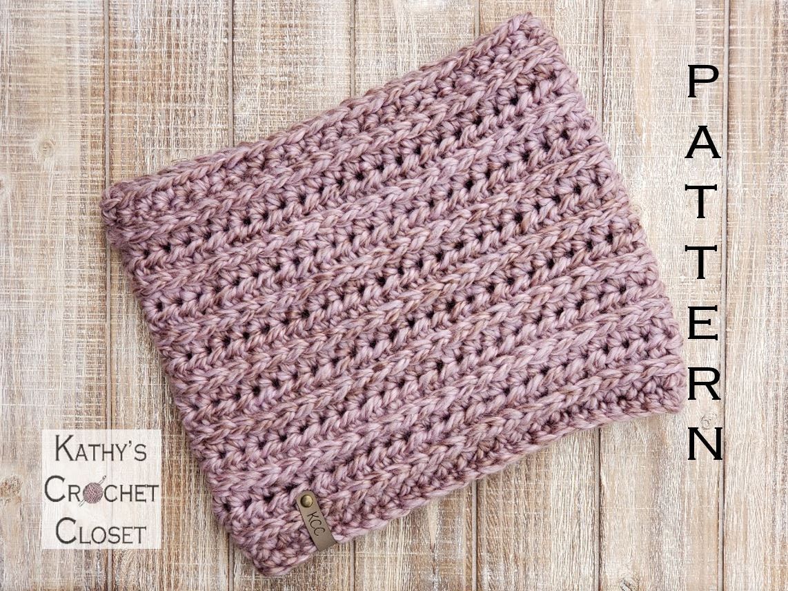 Crochet PATTERN Chunky Chains Cowl Easy Crochet Cowl - Etsy