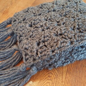 Crochet Scarf Pattern - Wavy Shells Super Scarf - Chunky Scarf Pattern ...