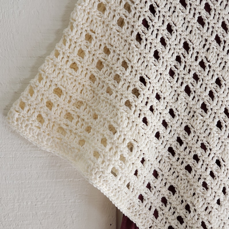 Spring Retreat Poncho - Crochet Openwork Light Weight Poncho PATTERN ...