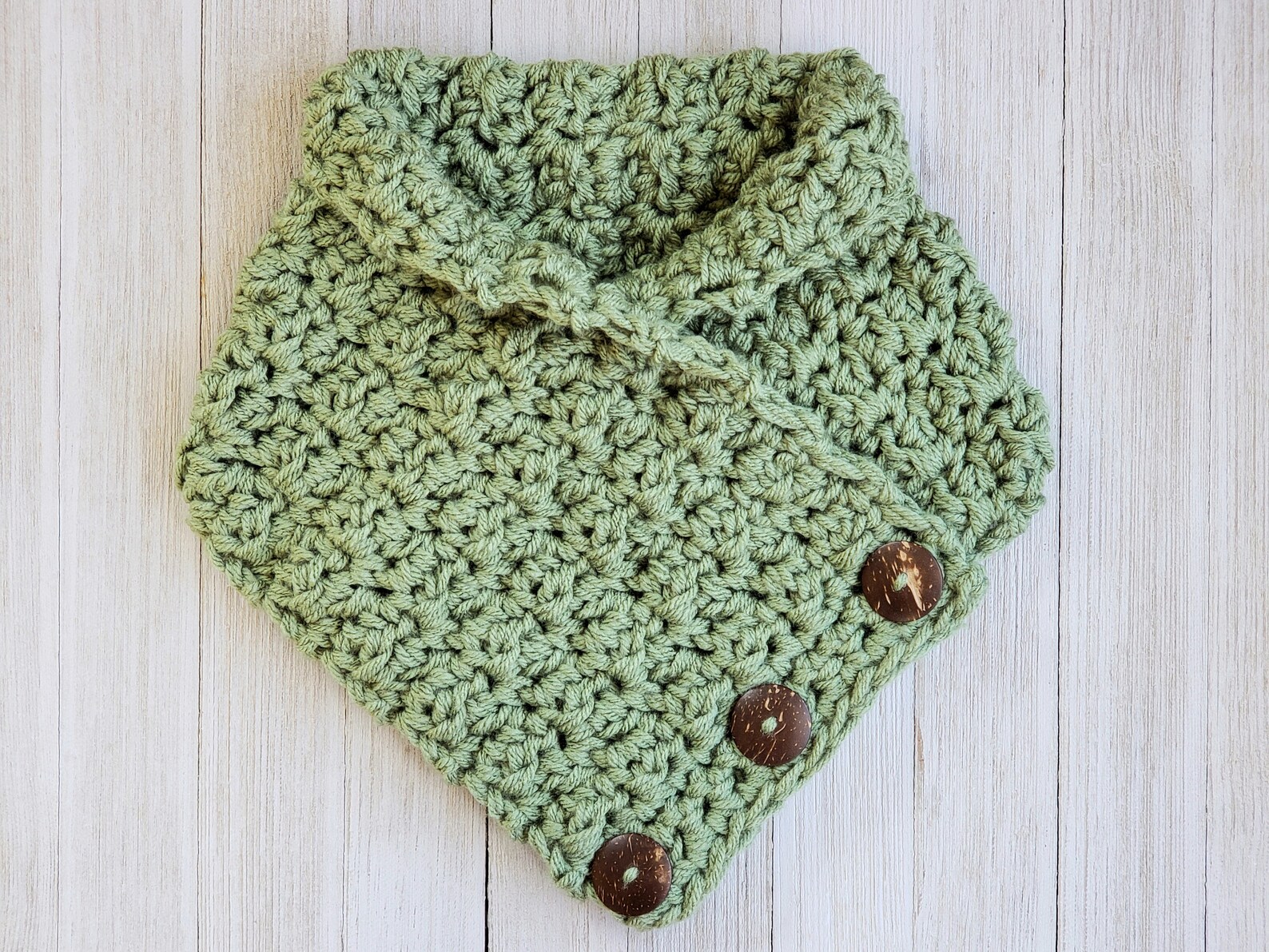 Crochet Scarf PATTERN Winter Day Button Scarf DIY Crochet | Etsy