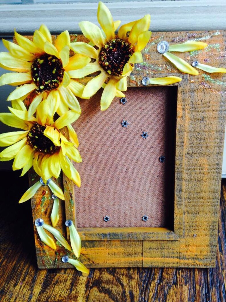 Hand-Painted Sunflower Frame | Etsy