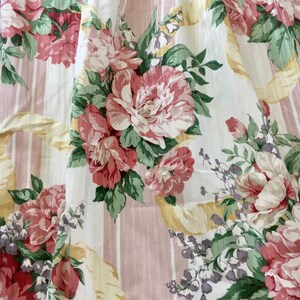 Drapes Peony Flower Bouquets Vintage Drapes Pink Western Textiles - Etsy