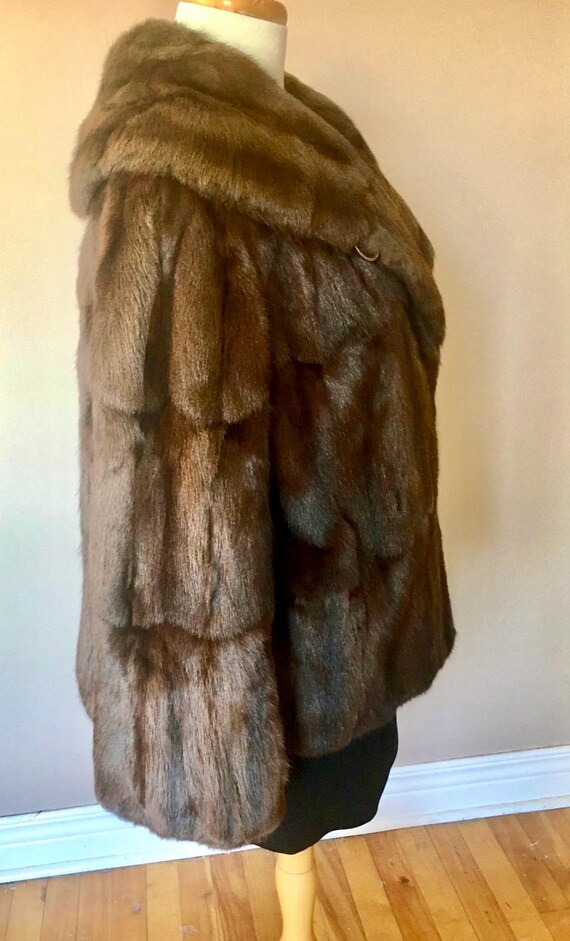 Vintage Sable Fur Jacket Sable Swing Jacket 1940s RARE - Gem