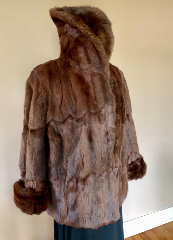 Vintage Sable Fur Jacket Sable Swing Jacket 1940s RARE - Gem