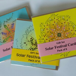 Solar Festival Full Set of 8 Greetings Cards - Gift Pack - Etsy