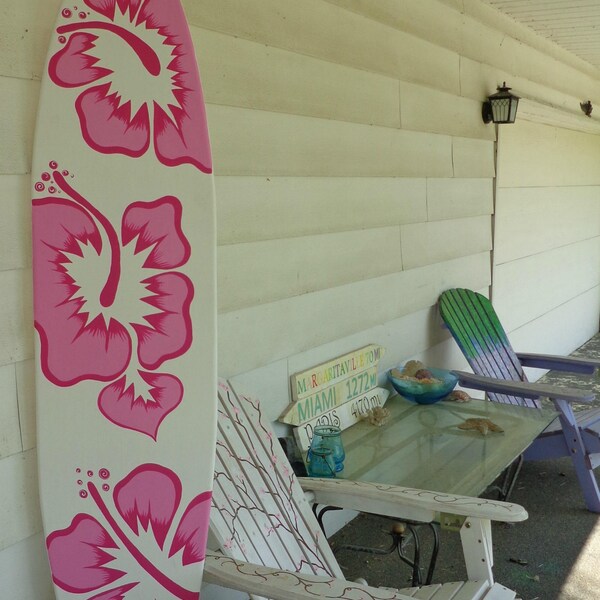 Wall Surfboard Pink Etsy