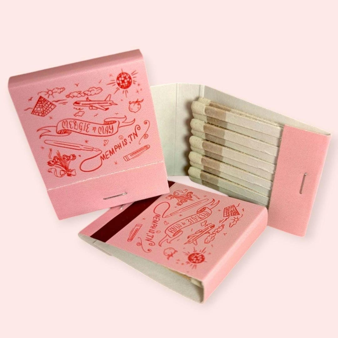 Custom Matchbooks Wedding Matches Custom Matchbox Design Custom ...