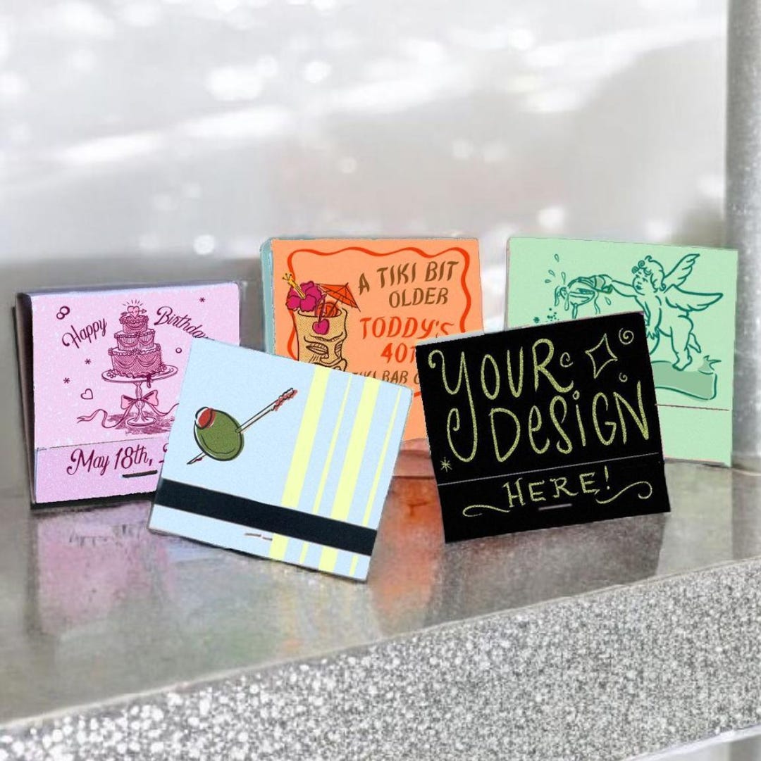 Custom Matchbooks 30-strike Matches Direct-print Full Color Printed ...