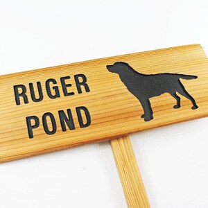LABRADOR RETRIEVER Cutout Sign, Fetching Area Sign, Backyard Garden ...