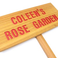 Rose Garden Sign, Custom Marker, Personalized Sign, Outdoor Signage ...