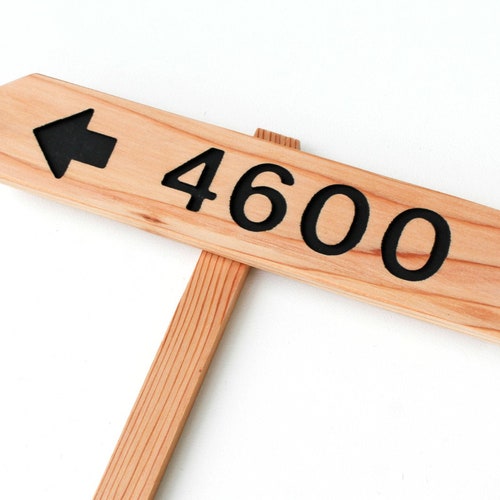 Pointed Address Sign Outdoor Marker Yard Art Personalized - Etsy