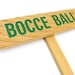 BOCCE BALL Game Sign, Wedding Marker, Party Sign, Outdoor Signage, Yard ...