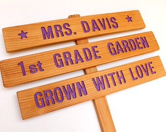 Childrens School Garden Signs School Garden Teachers Signs | Etsy