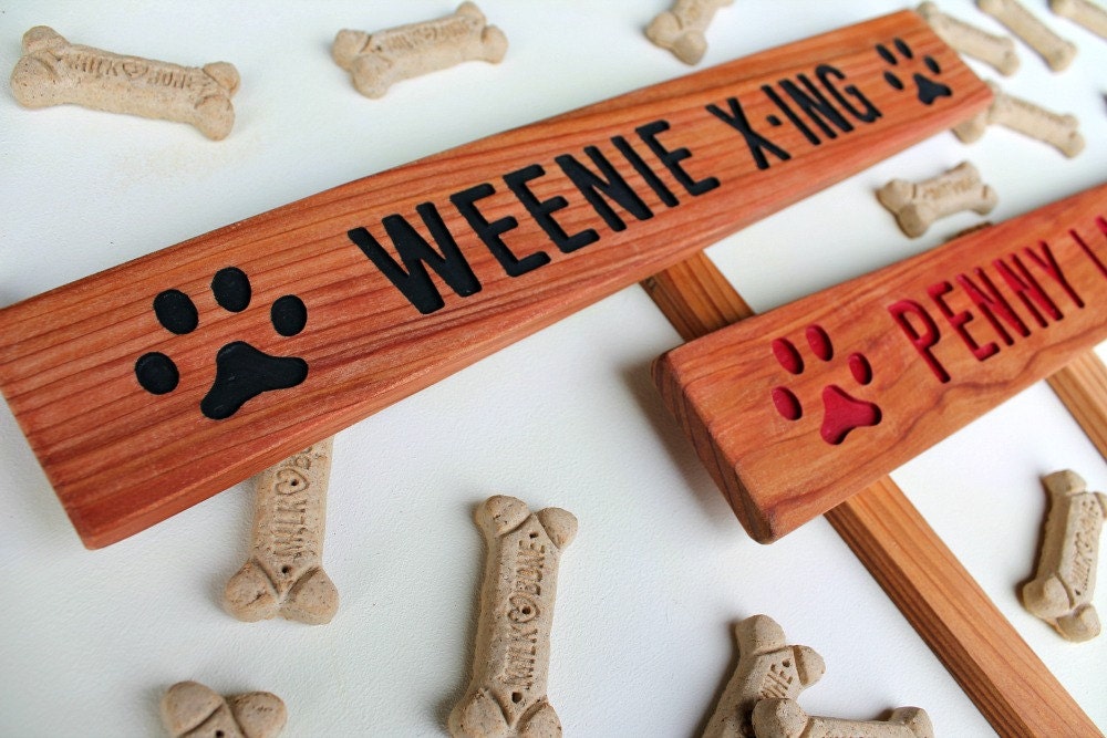 PAW PRINT Sign, Custom Dog Sign, Paw Print Marker, Gift for Dog Lover ...