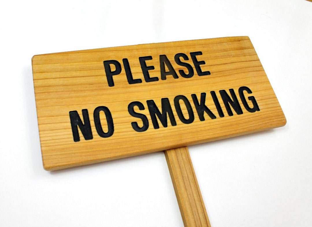 PLEASE NO SMOKING, Outdoor No Smoking Sign, No Smoking, Polite Signage ...