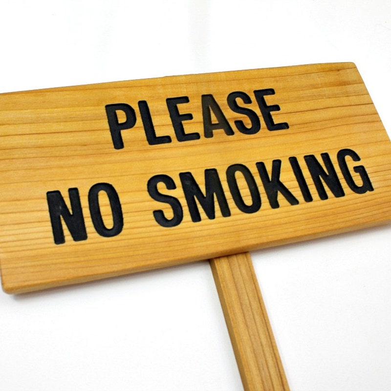 No Smoking Sign - Etsy