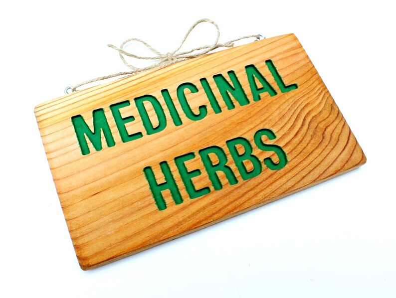 MEDICINAL HERBS Sign Grow Room Sign Marijuana Marker - Etsy