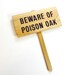Beware of Poison Oak Sign, Poison Oak Marker, Trail Sign, Camp Signage ...