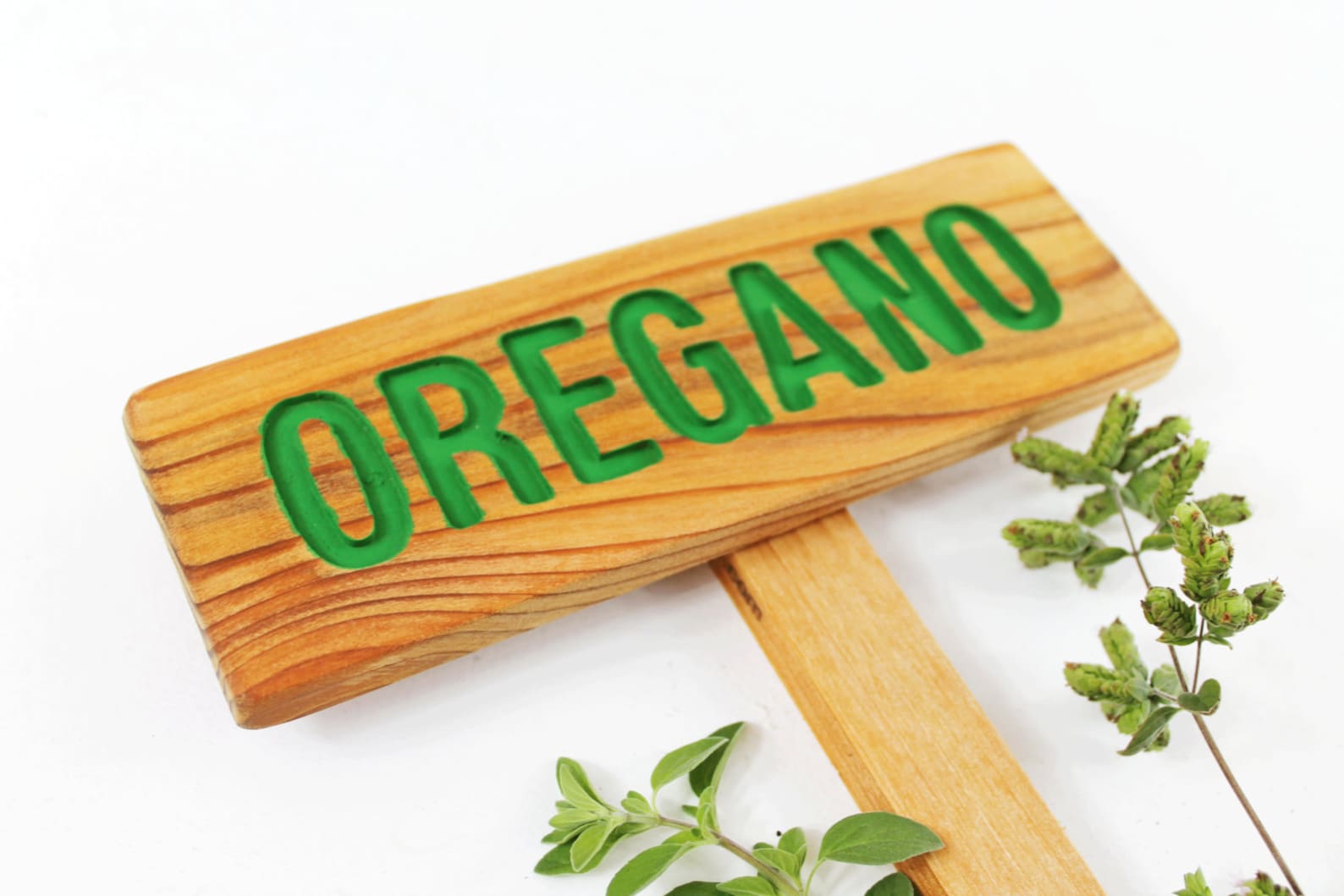 OREGANO Garden Herb Sign Painted & Oil Sealed Cedar Wood: - Etsy