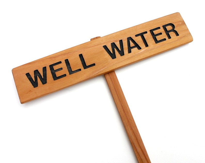 WELL WATER Yard Sign Sewage Marker Well Sign Water Marker - Etsy