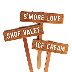 Wedding Signs, Shoe Valet, Ice Cream, S'more Love, S'more Bar, Custom ...