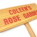 Rose Garden Sign, Custom Marker, Personalized Sign, Outdoor Signage ...