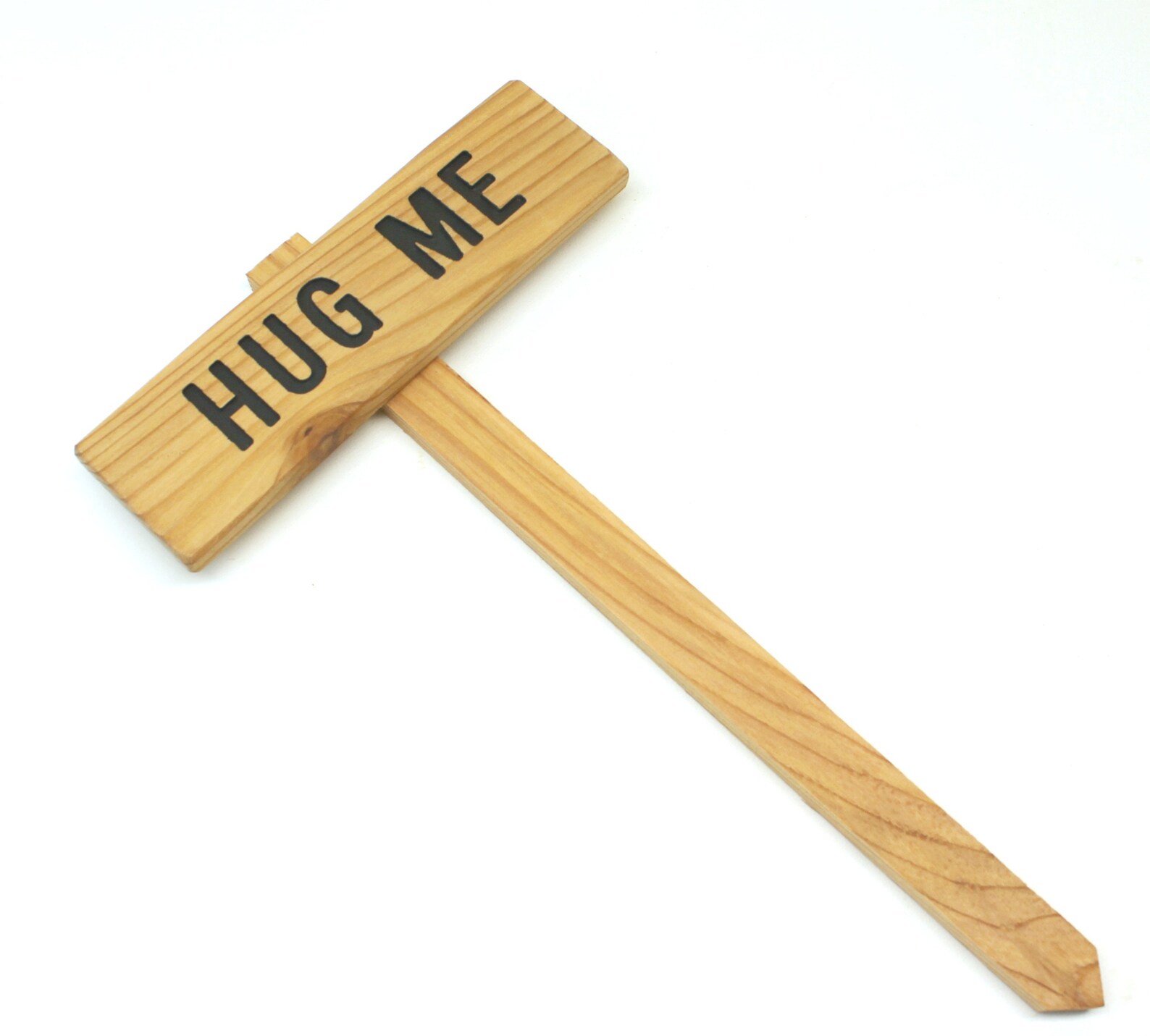 Hug Me Sign Yard Art Outdoor Marker Tree Hugging Gardener - Etsy