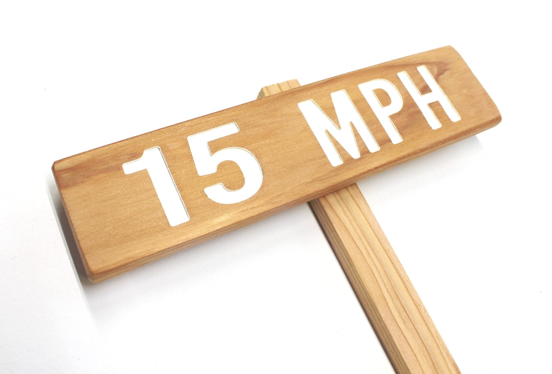 Custom Speed Sign, MPH Marker, Outdoor Sign, Yard Art, Road Marker ...