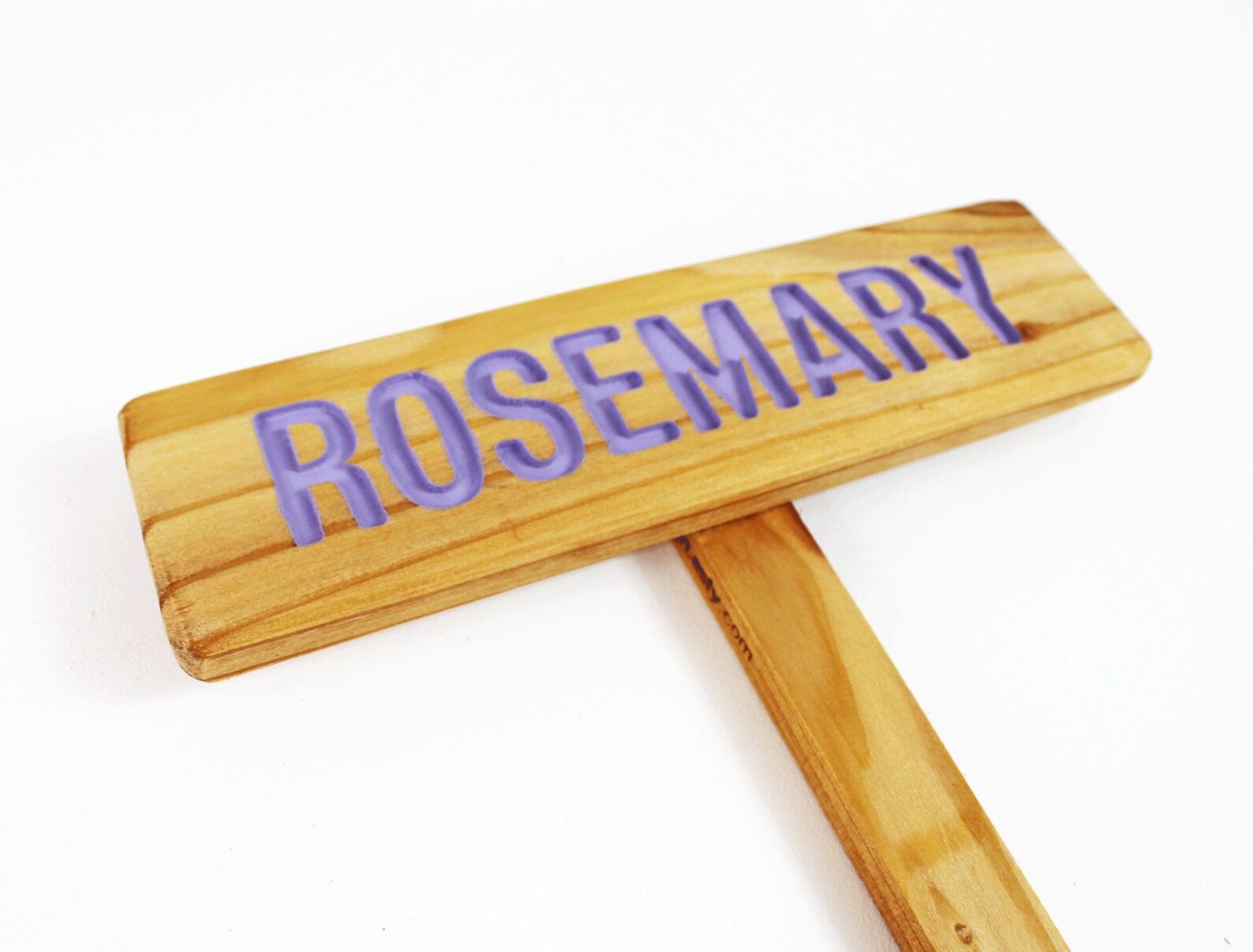 ROSEMARY Garden Sign, Painted & Sealed Cedar Wood: Hand Routed, Herb ...