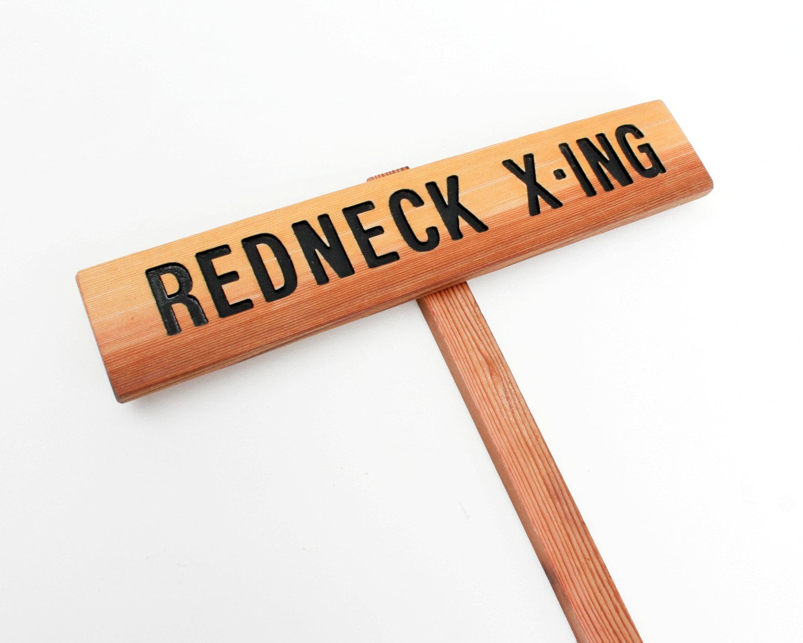 REDNECK X-ING Sign, Outdoor Sign, Yard Art, Funny Marker, Gag Gift, Fun ...