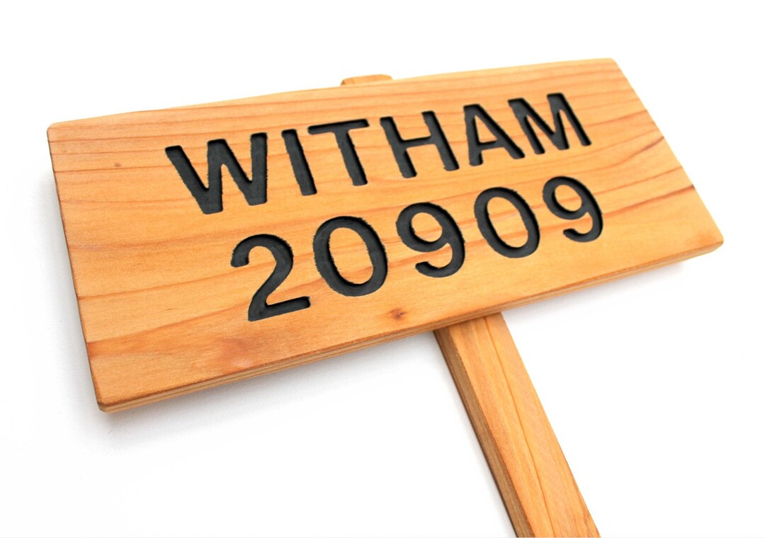 NAME and ADDRESS Sign, Driveway Marker, Personalized Sign, Custom ...