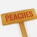 PEACHES Sign, Outdoor Sign, Yard Art, Garden Marker, Fruit Tree Sign ...
