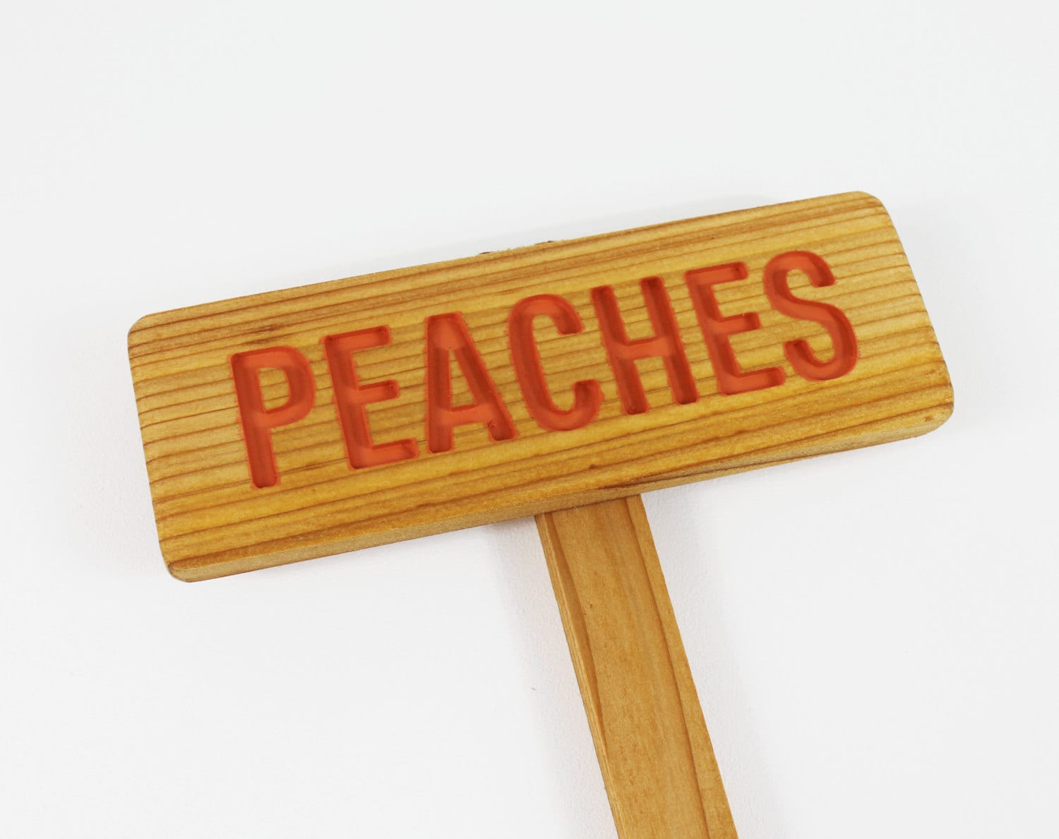 PEACHES Sign, Outdoor Sign, Yard Art, Garden Marker, Fruit Tree Sign ...