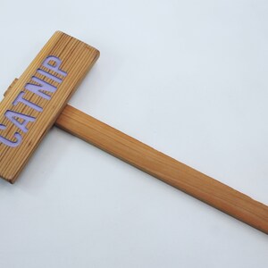 Catnip Garden Sign, Outdoor Marker, Yard Art, Plant Label, Lawn Decor ...