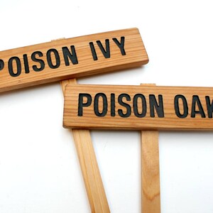 POISON IVY Sign, Poison Oak Marker, Caution Sign, Warning Marker ...
