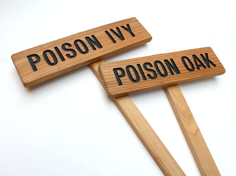 POISON IVY Sign Poison Oak Marker Caution Sign Warning - Etsy