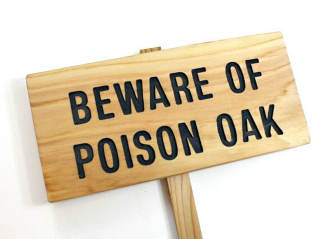 Beware of Poison Oak Sign, Poison Oak Marker, Trail Sign, Camp Signage ...