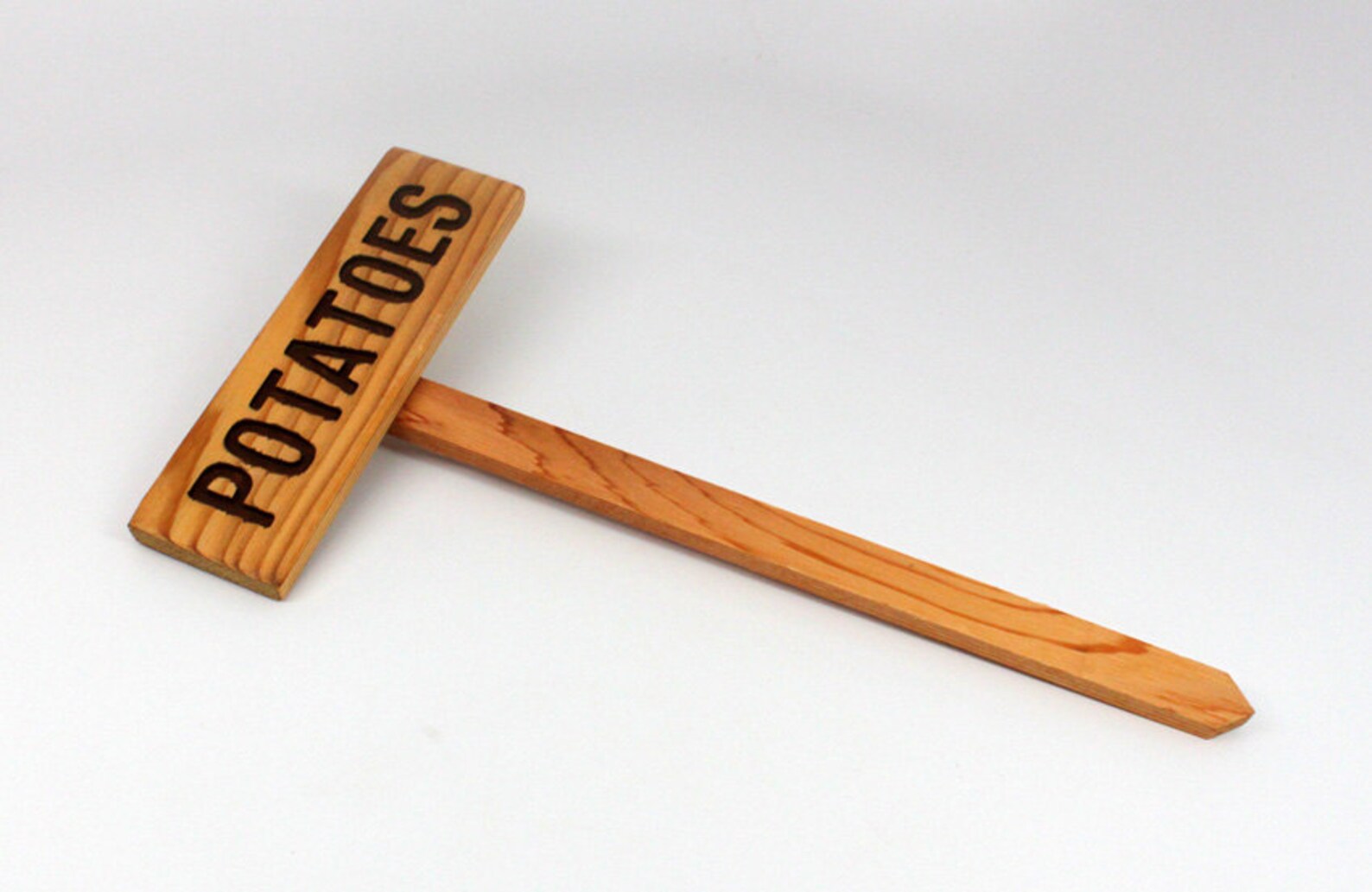 POTATOES Garden Marker POTATOES Garden Sign Painted & Oil - Etsy