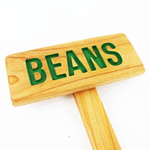 BEANS Sign, Vegetable Marker, Outdoor Sign, Yard Art, Veggie Sign ...