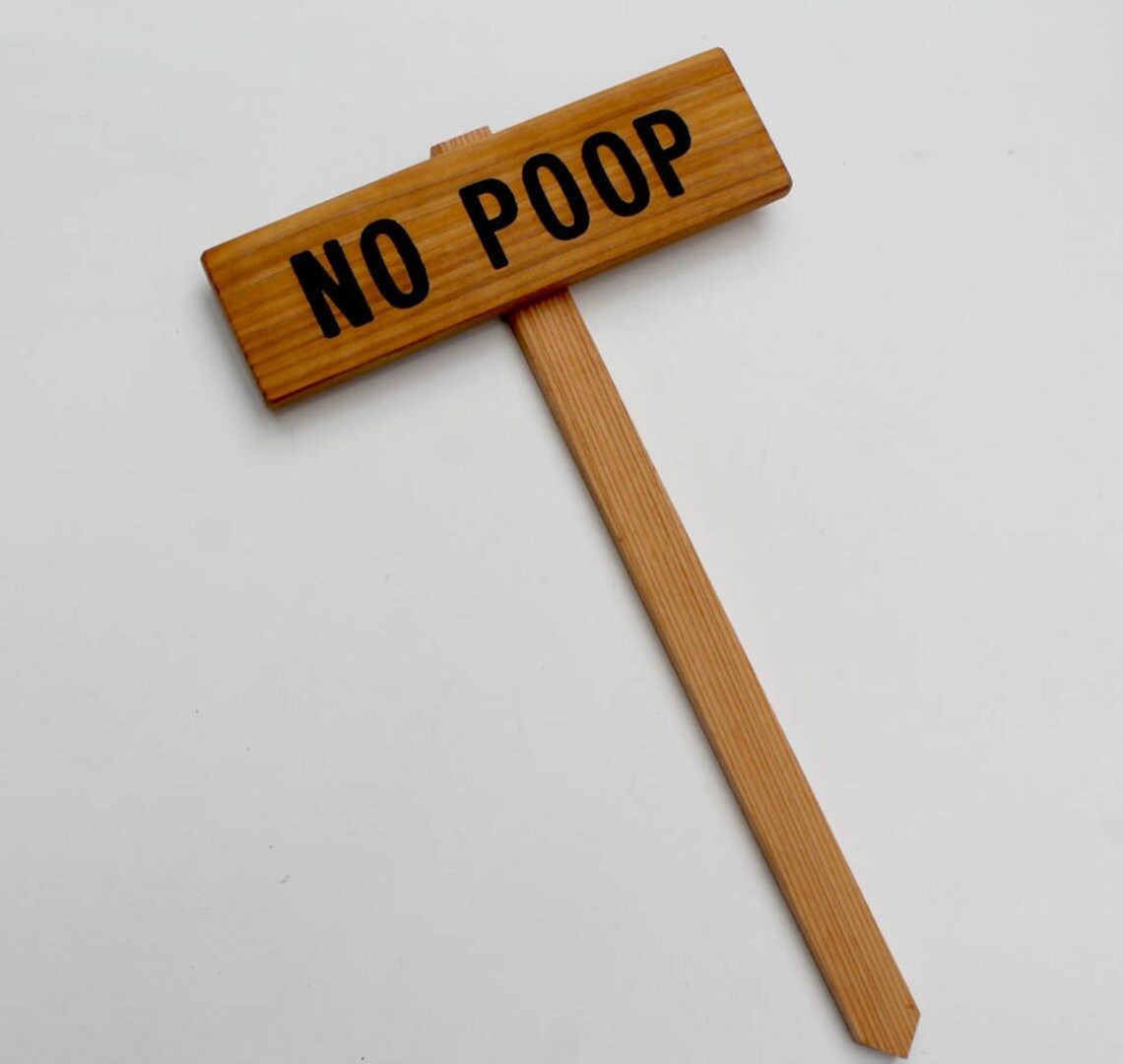 NO POOP Sign Warning Sign Privacy Marker Dog Signage Poop | Etsy