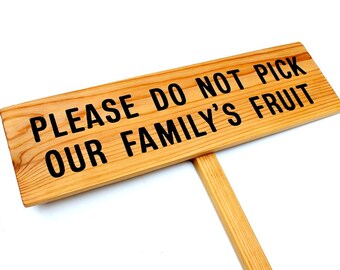 DO NOT TRIM Sign No Trimming Marker Warning Sign Garden - Etsy