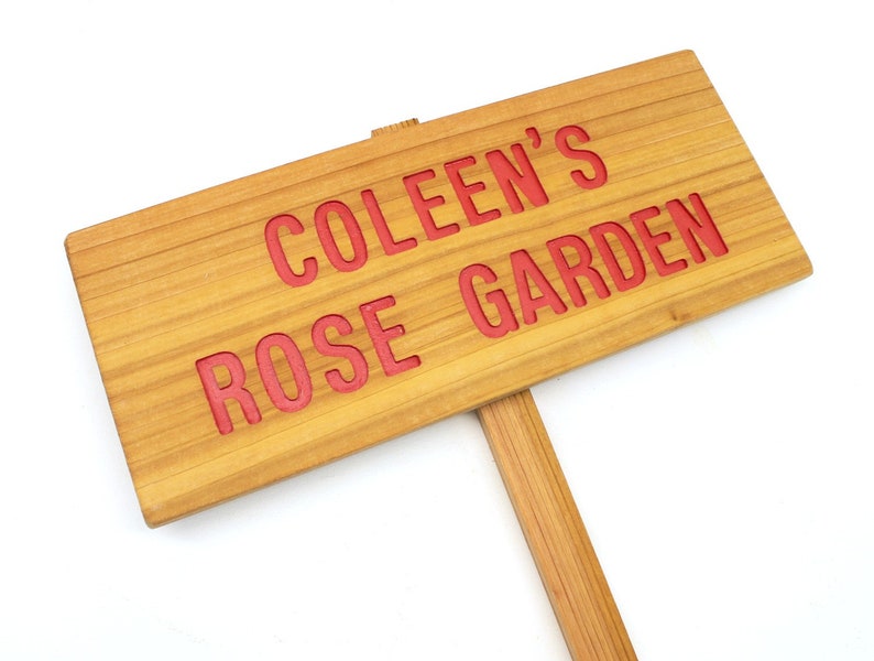 Rose Garden Sign Custom Marker Personalized Sign Outdoor - Etsy