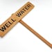 WELL WATER Yard Sign, Sewage Marker, Well Sign, Water Marker, Campsite ...