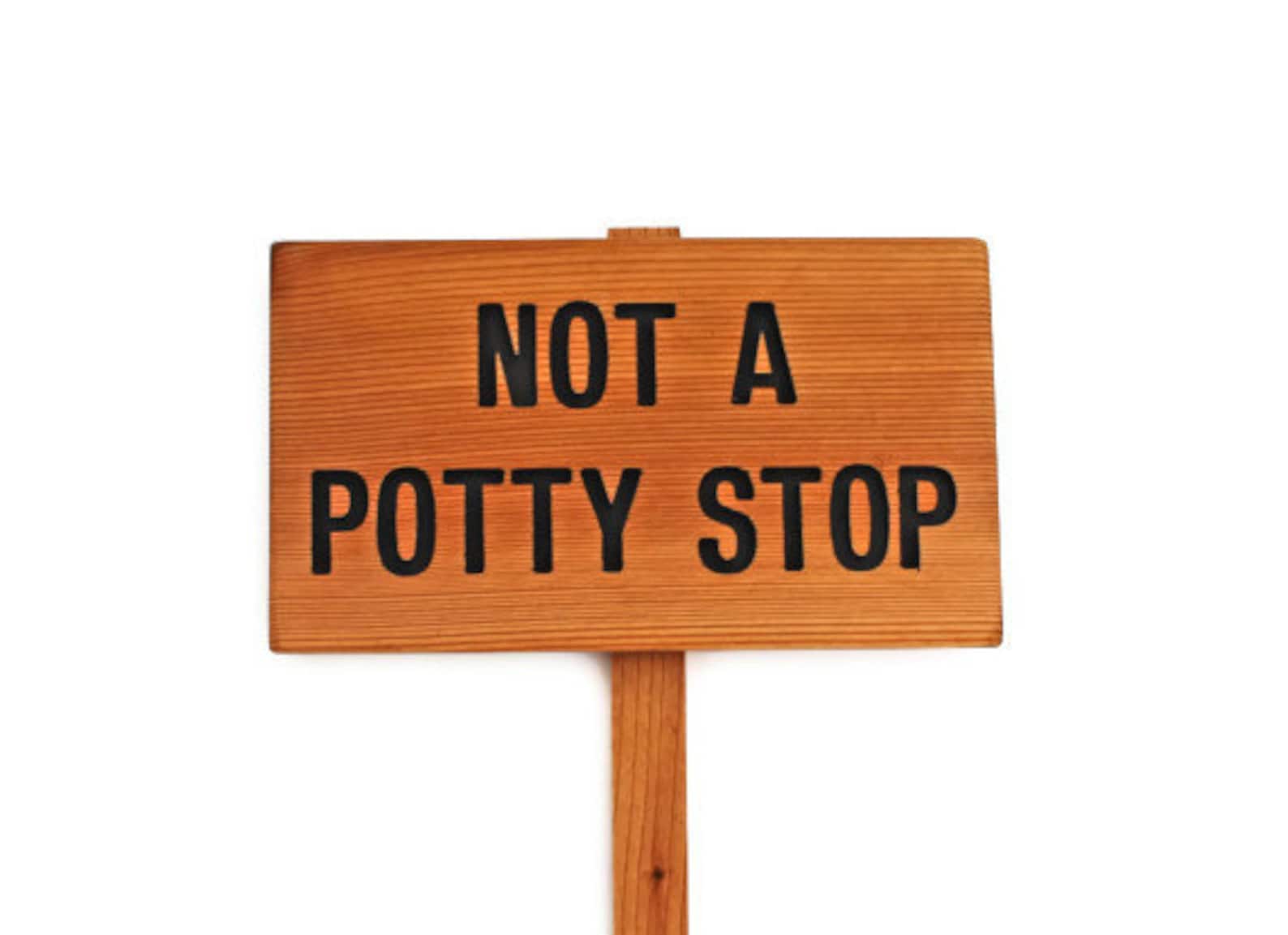 NOT a POTTY STOP, Dog Walker Sign, No Poop Sign, Cedar Wood Sign, Yard ...