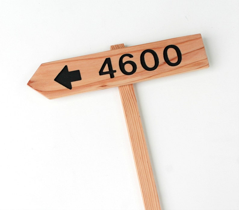 Pointed Address Sign Outdoor Marker Yard Art Personalized - Etsy