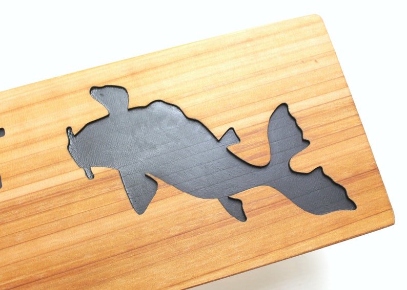 KOI FISH Cutout Sign Yard Art Outdoor Marker Your Name - Etsy