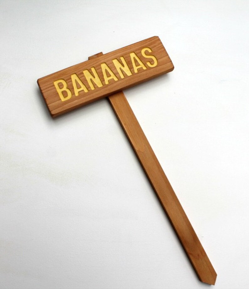 BANANAS TREE MARKER Fruit Tree Sign Tropical Fruit Tree - Etsy