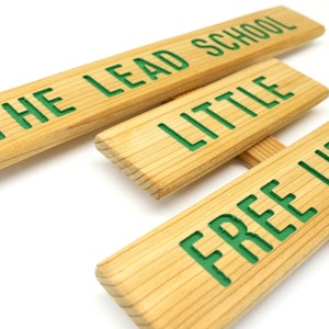 Custom Free Library Sign, Little Library Marker, Yard Art, Driveway ...