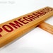 POMEGRANATES Sign, Fruit Tree Marker, Cedar Wood Sign, Garden Sign ...